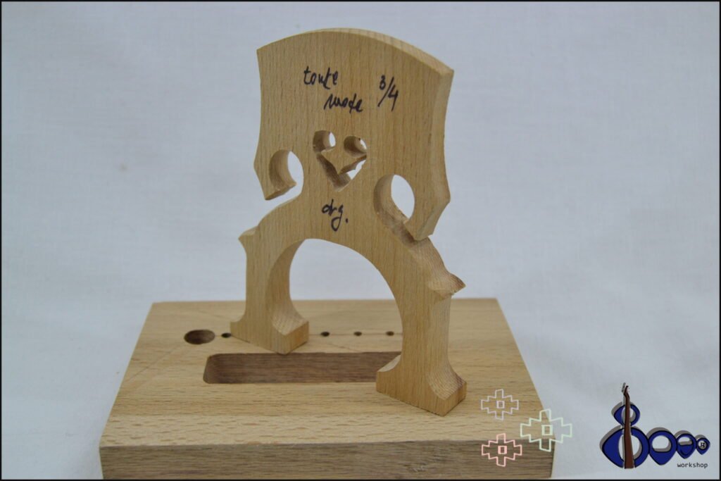 Toure Cello Bridge Quarter Size – Precision Maple Model - bogoworkshop