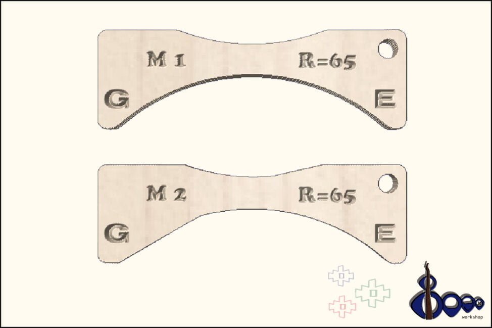 Double bass bridge setup tool - bogo workshop