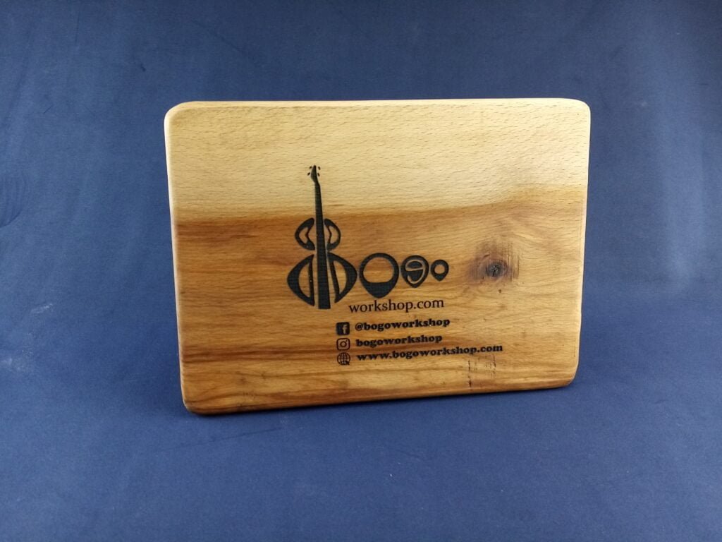 Our Brand Laser Engraved Wooden Logo - bogoworkshop