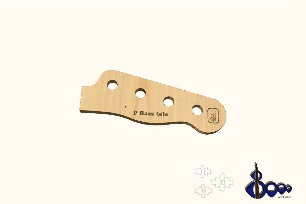 Headstock routing template for Fender J-STD - bogo workshop