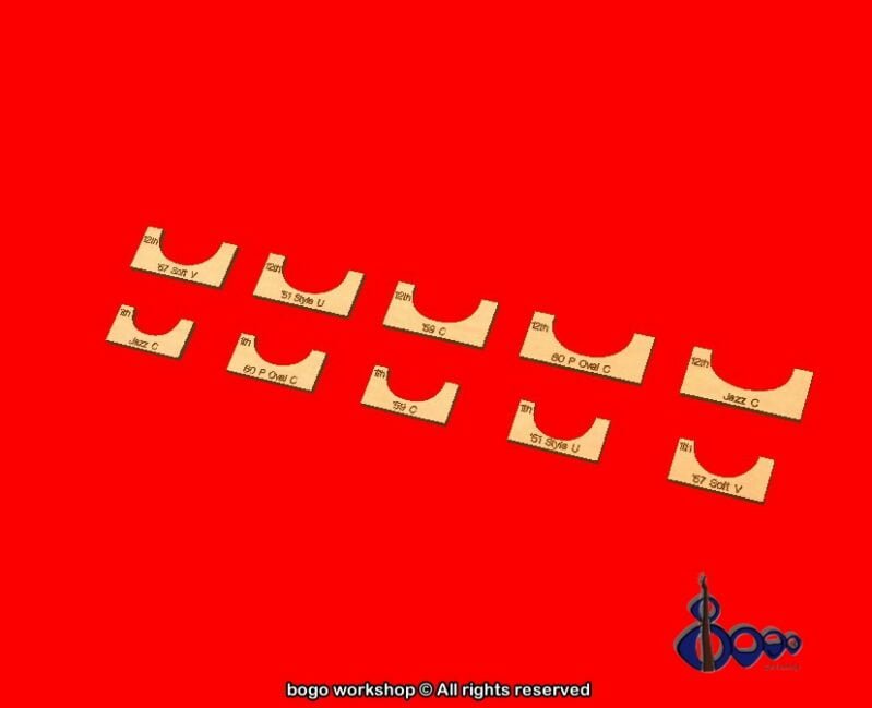 Neck profile templates for guitars and bass guitars - bogoworkshop